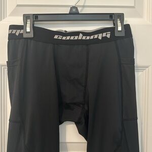 coolOMG | Other | Coolomg Xl Black Padded Knee Compression Pant | Poshmark